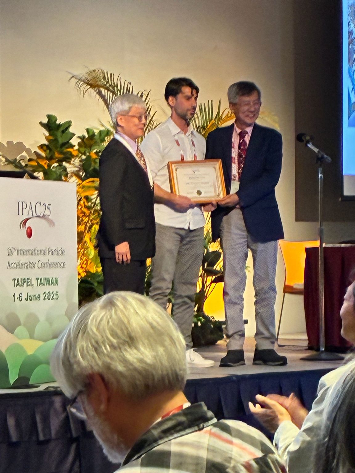 Riccardo Pompili won the ACFA/IPAC’25 Hogil Kim Prize for early-career achievements in ...